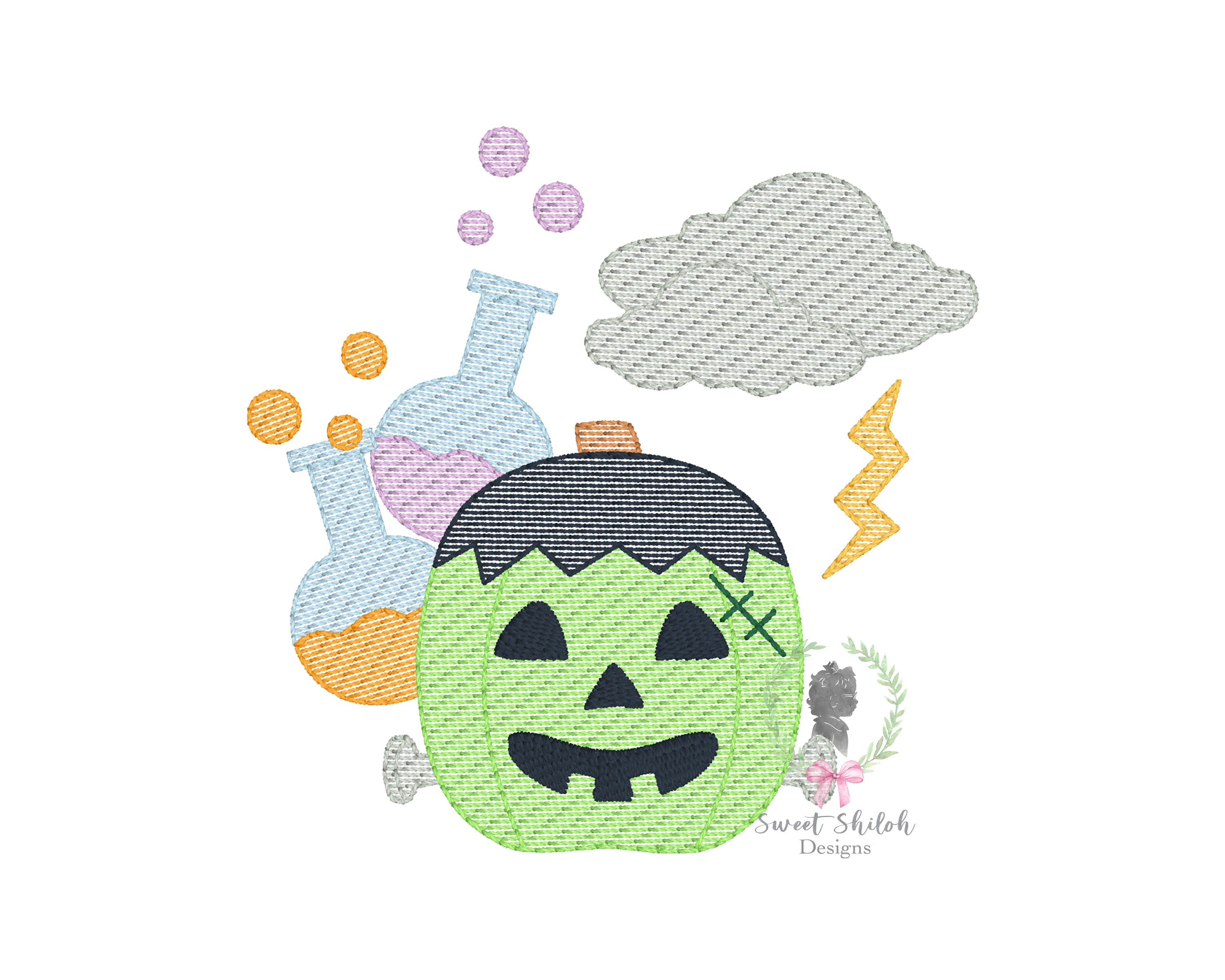 Monster Pumpkin Sketch – Sweet Shiloh Designs